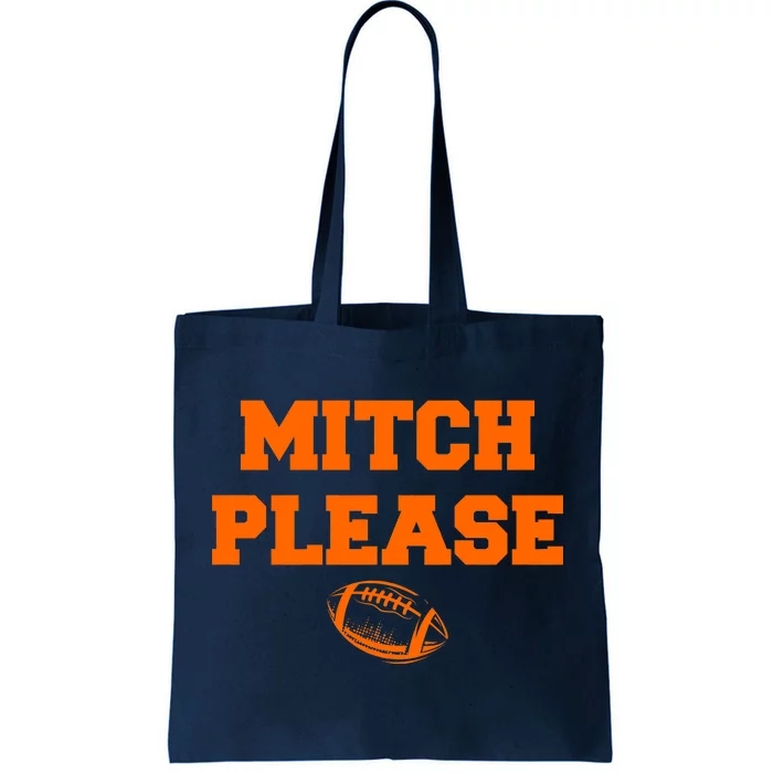 Mitch Please Football Logo Tote Bag | Inspire Uplift