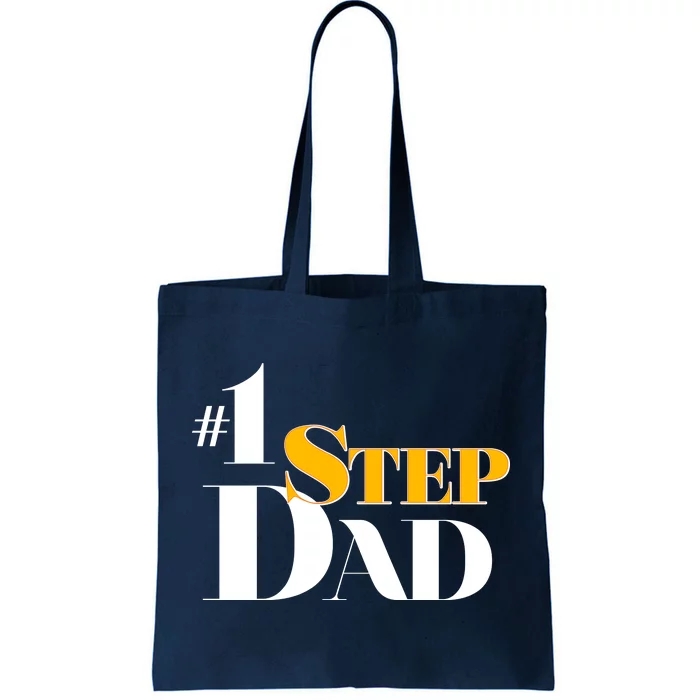 No 1 Step Dad Fathers Day Tote Bag | Inspire Uplift