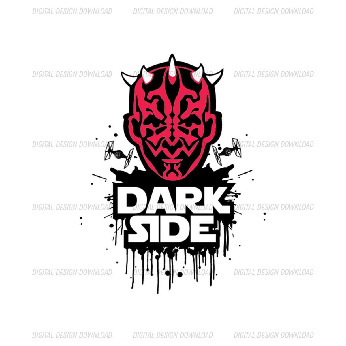 Darth Maul Dark Side SVG, Star Wars Darth Maul Head SVG, Sta | Inspire ...