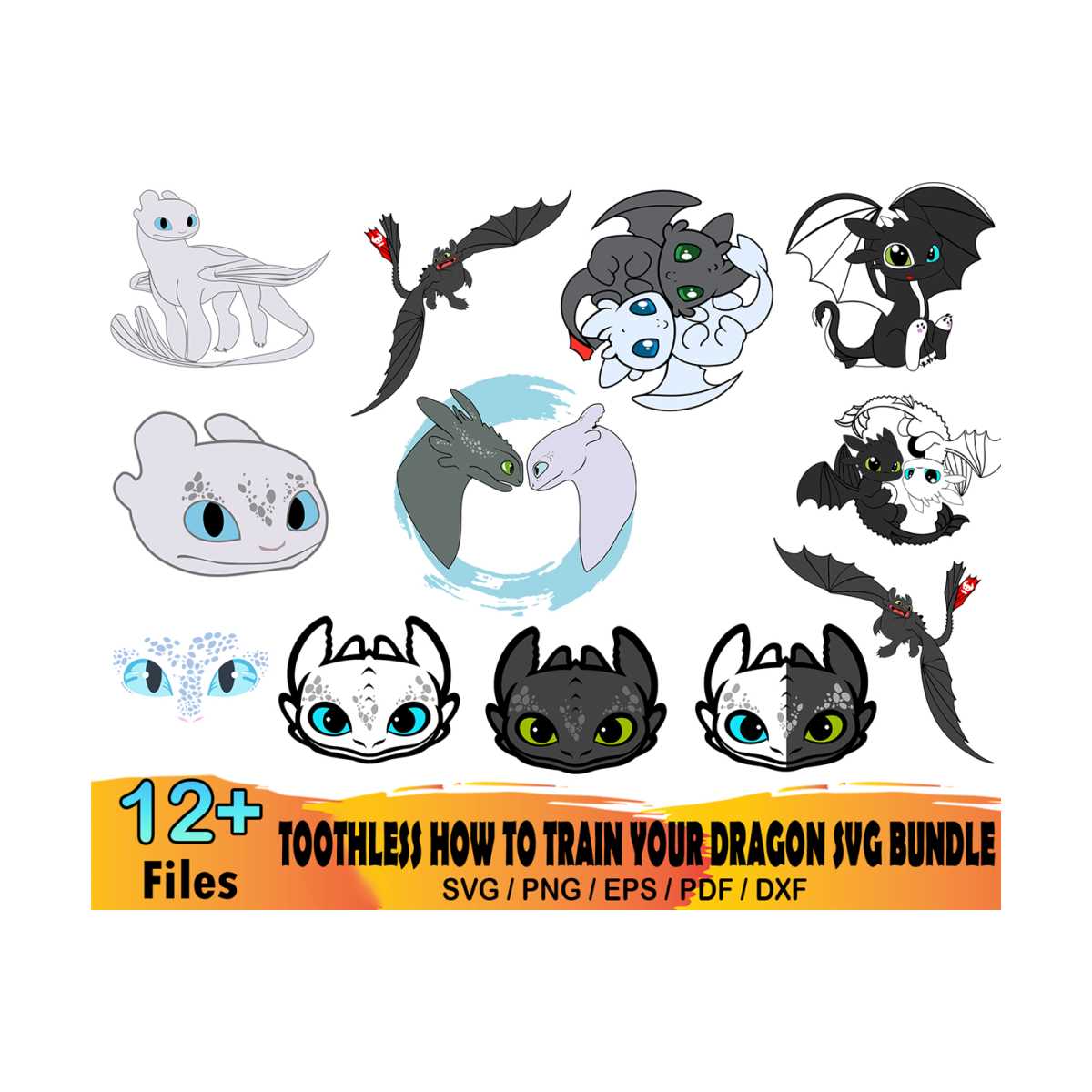 10 Toothless How To Train Your Dragon Bundle Svg, Toothless | Inspire ...