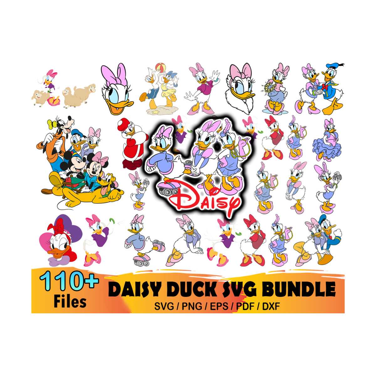 110 Daisy Duck Svg Bundle, Disney Svg, Daisy Duck Vector | Inspire Uplift