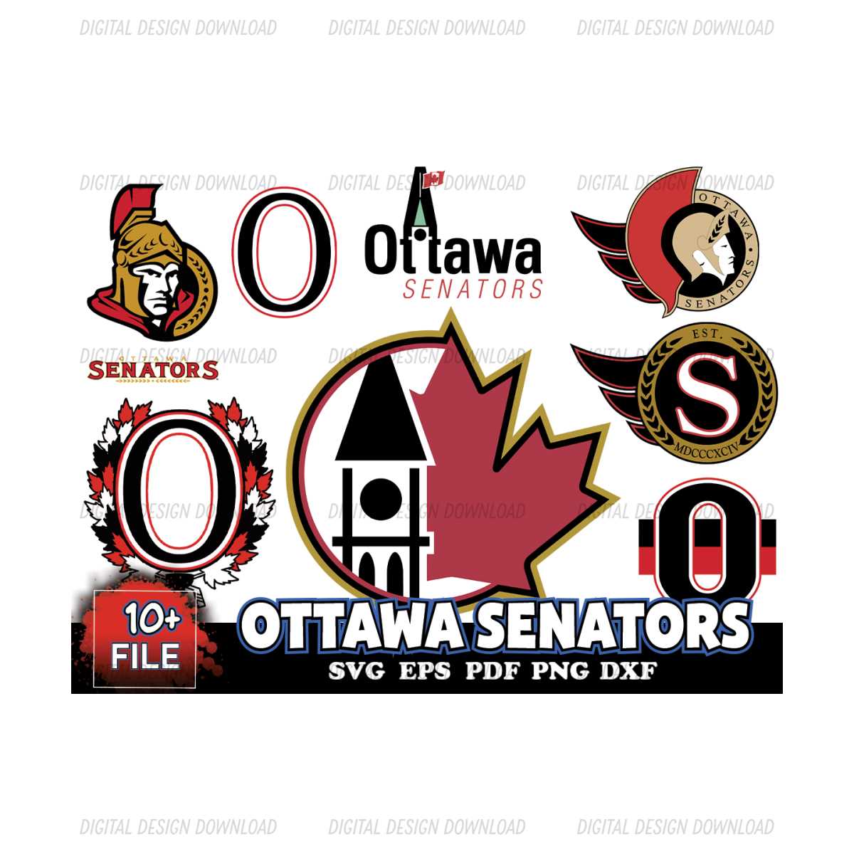 10 FILE Ottawa Senators Svg Bundle | Inspire Uplift
