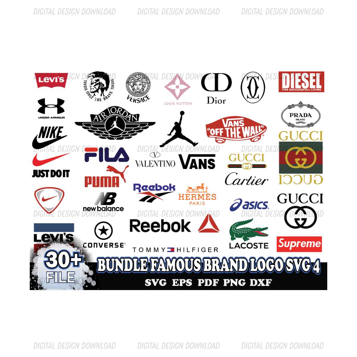 Bundle Famous Brand Logo Svg 4, File For Cricut | Inspire Uplift
