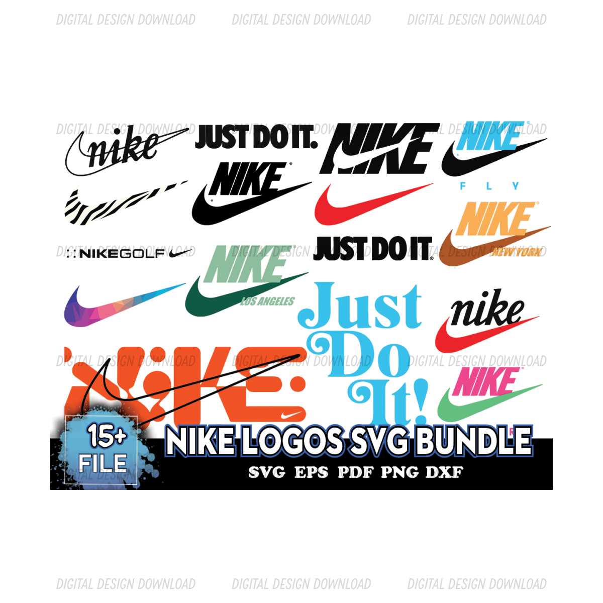 Nike Logos Svg Bundle, Trending Svg, Nike Svg, Nike Logo Svg | Inspire ...