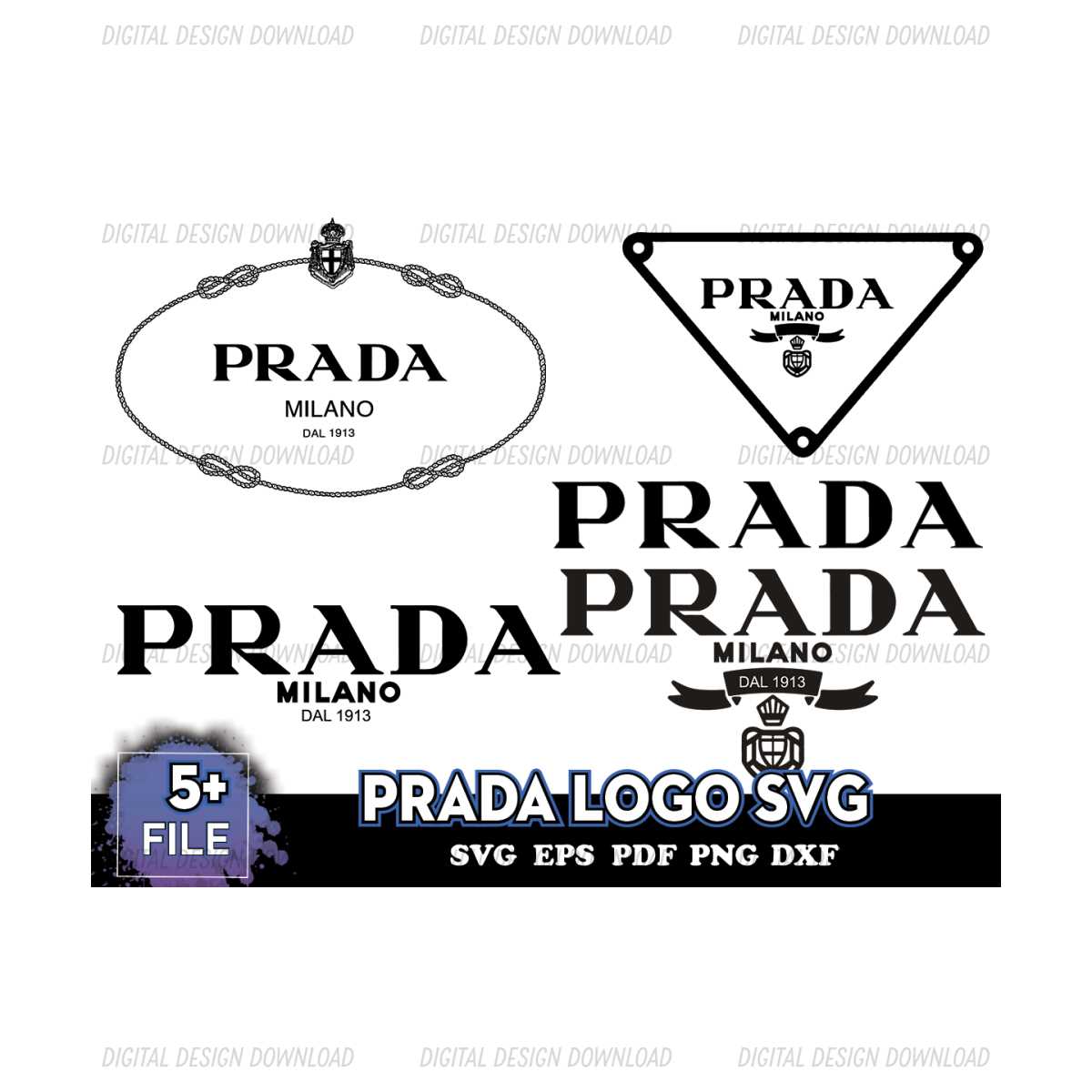 Prada Logo Svg, Brand Logo Svg, Prada Brnad Svg, Logos Svg | Inspire Uplift