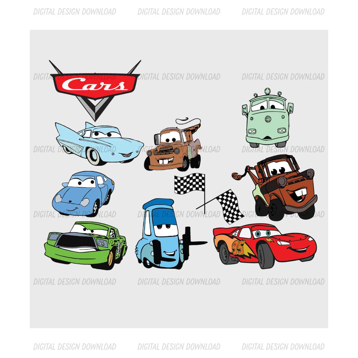 Disney Cars Svg Bundle, Trending Svg, Cars Svg, Toy Cars Svg | Inspire ...