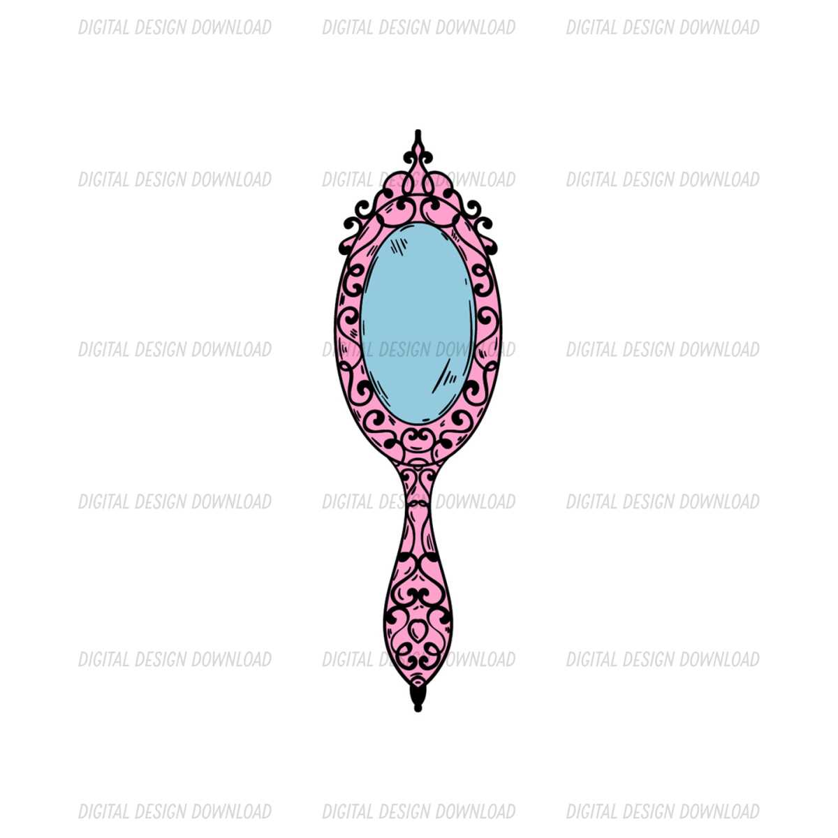 Disney Princess Hand Mirror Cinderella Vector SVG | Inspire Uplift