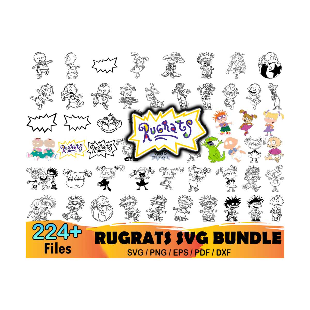 224 Rugrats Bundle Svg, Rugrats Svg, Rugrats Vector, Rugrats | Inspire ...