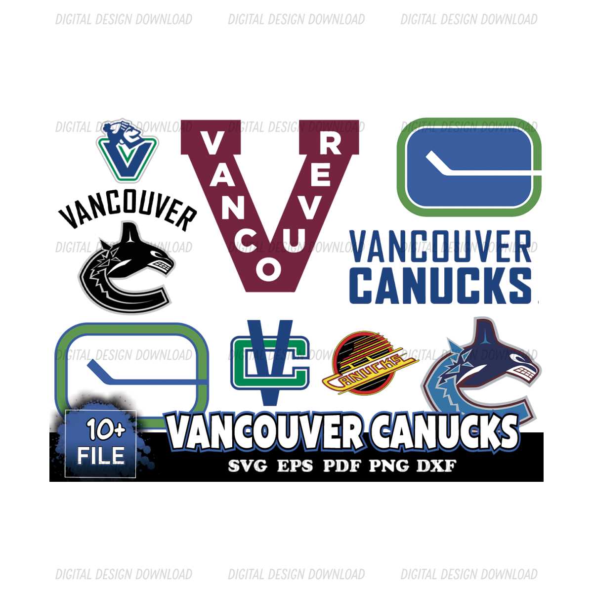 10 FILE Vancouver Canucks Svg Bundle - Inspire Uplift
