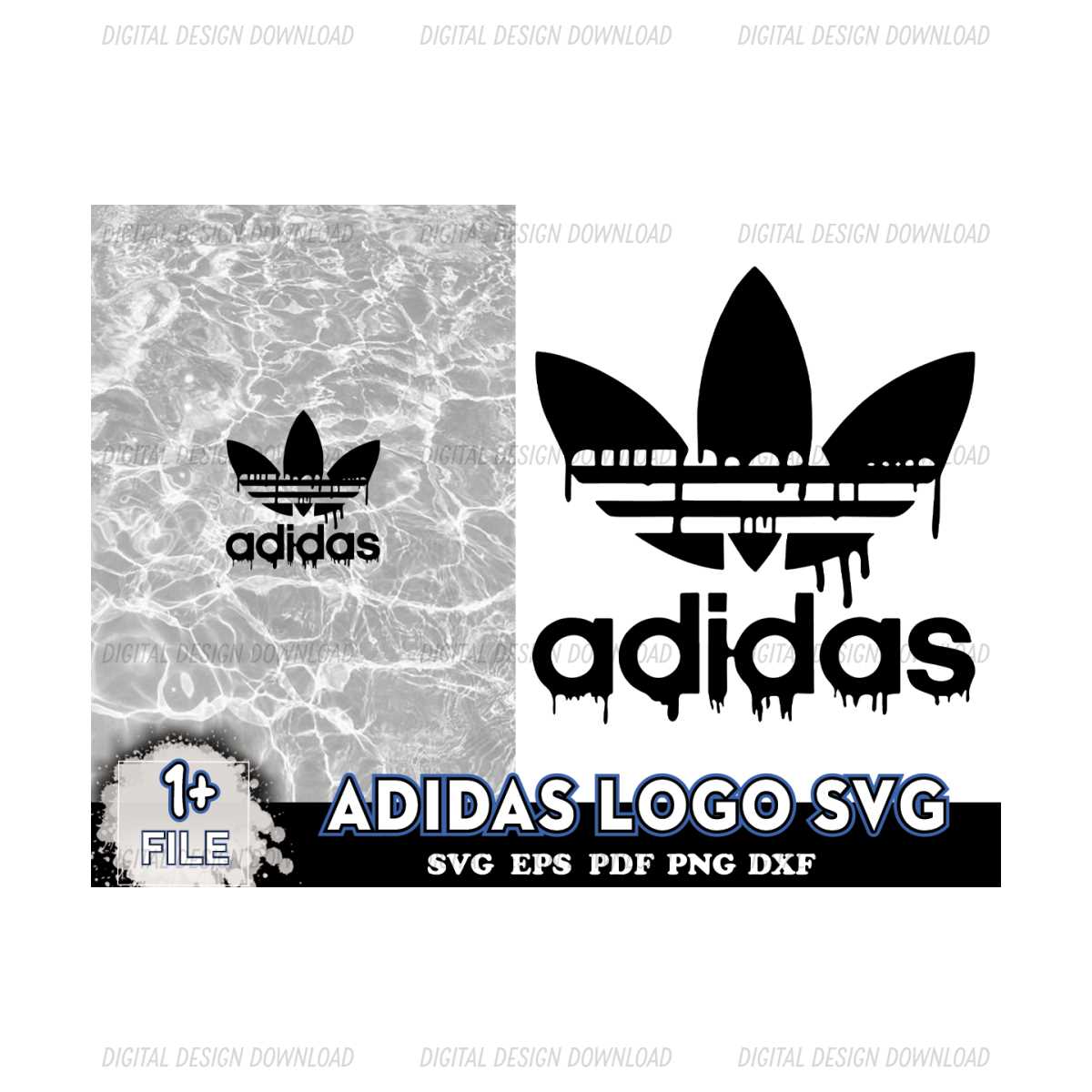 Adidas Logo Svg, Logo Brand Svg, Dripping Logo Svg | Inspire Uplift