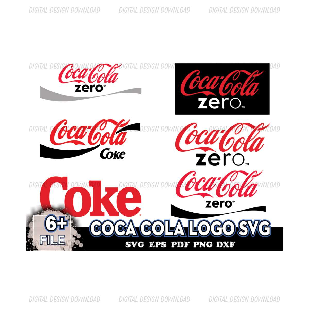 Coca Cola Logo Svg, Logo Brand Svg, Dripping Cola Logo Svg | Inspire Uplift