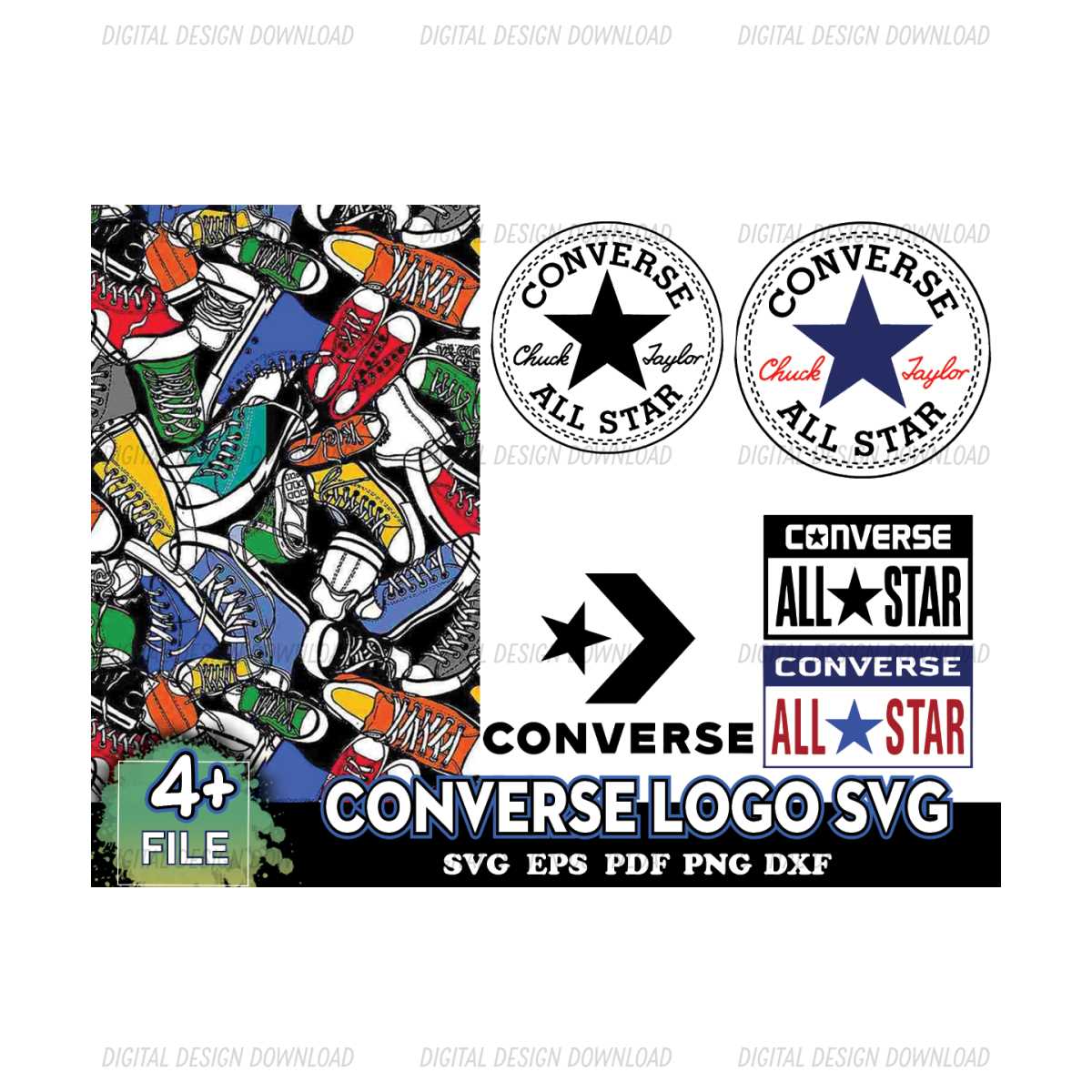 Converse Logo Svg, Sport Brand Svg, Converse Brand Svg | Inspire Uplift