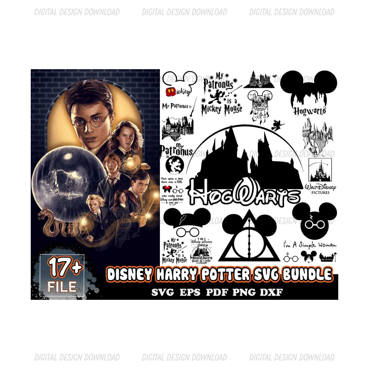 17 Disney Harry Potter Svg, Disney Svg, Disney Mickey | Inspire Uplift