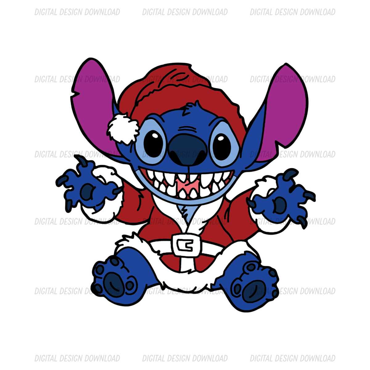 Santa Stitch SVG, Disney Stitch SVG, Santa Costume Lilo Stit | Inspire ...