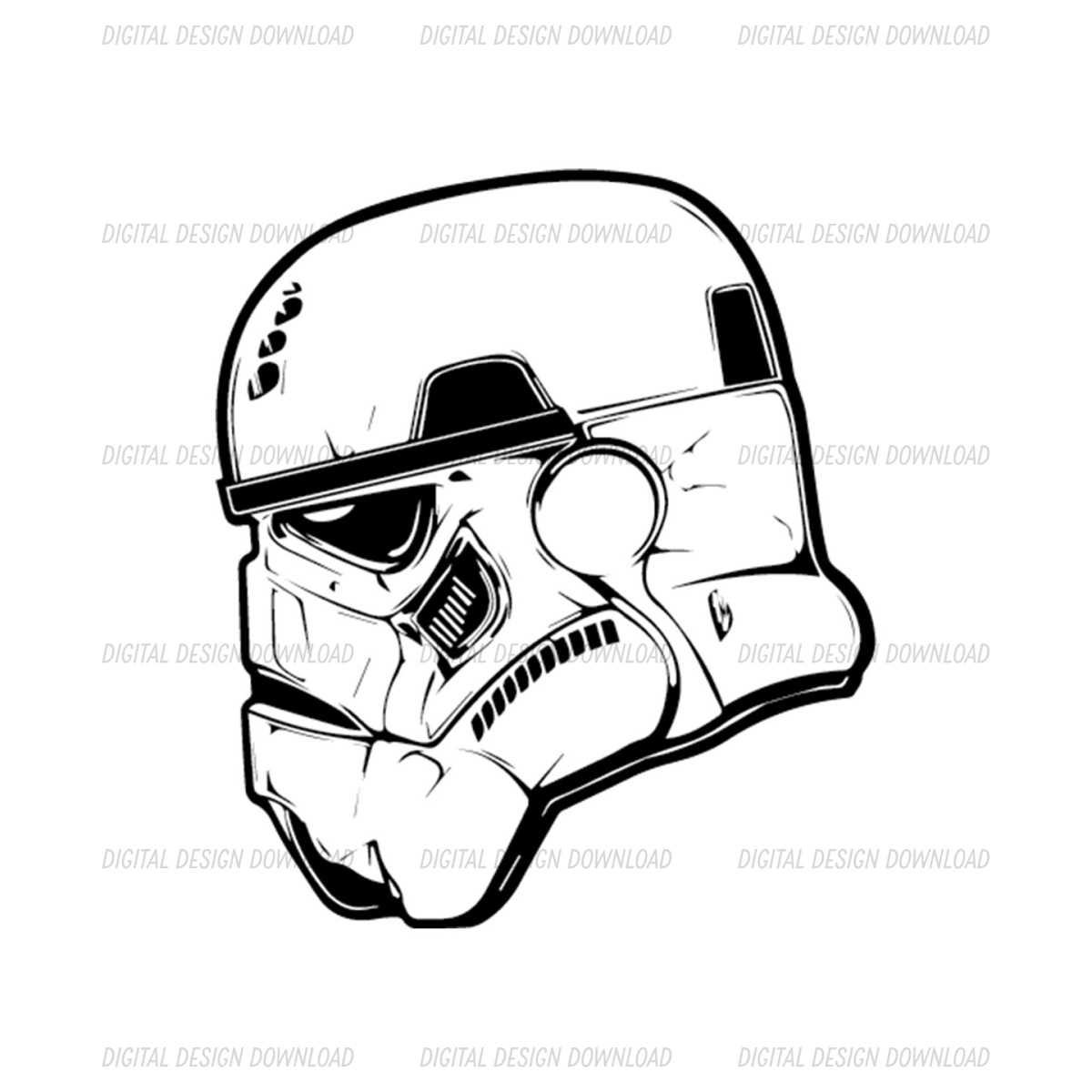 Star Wars Stormtrooper SVG, Stromtrooper Soldier Head Clipar | Inspire ...