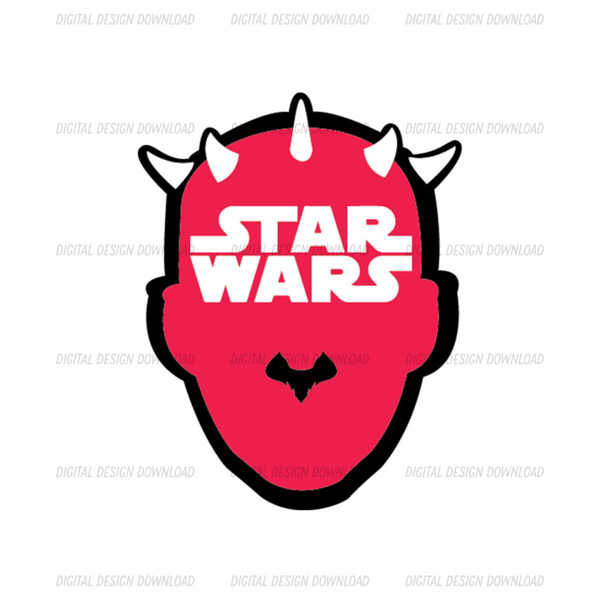 White Red Star Wars Dracusor Head SVG, Dracusor SVG, Star Wa | Inspire ...