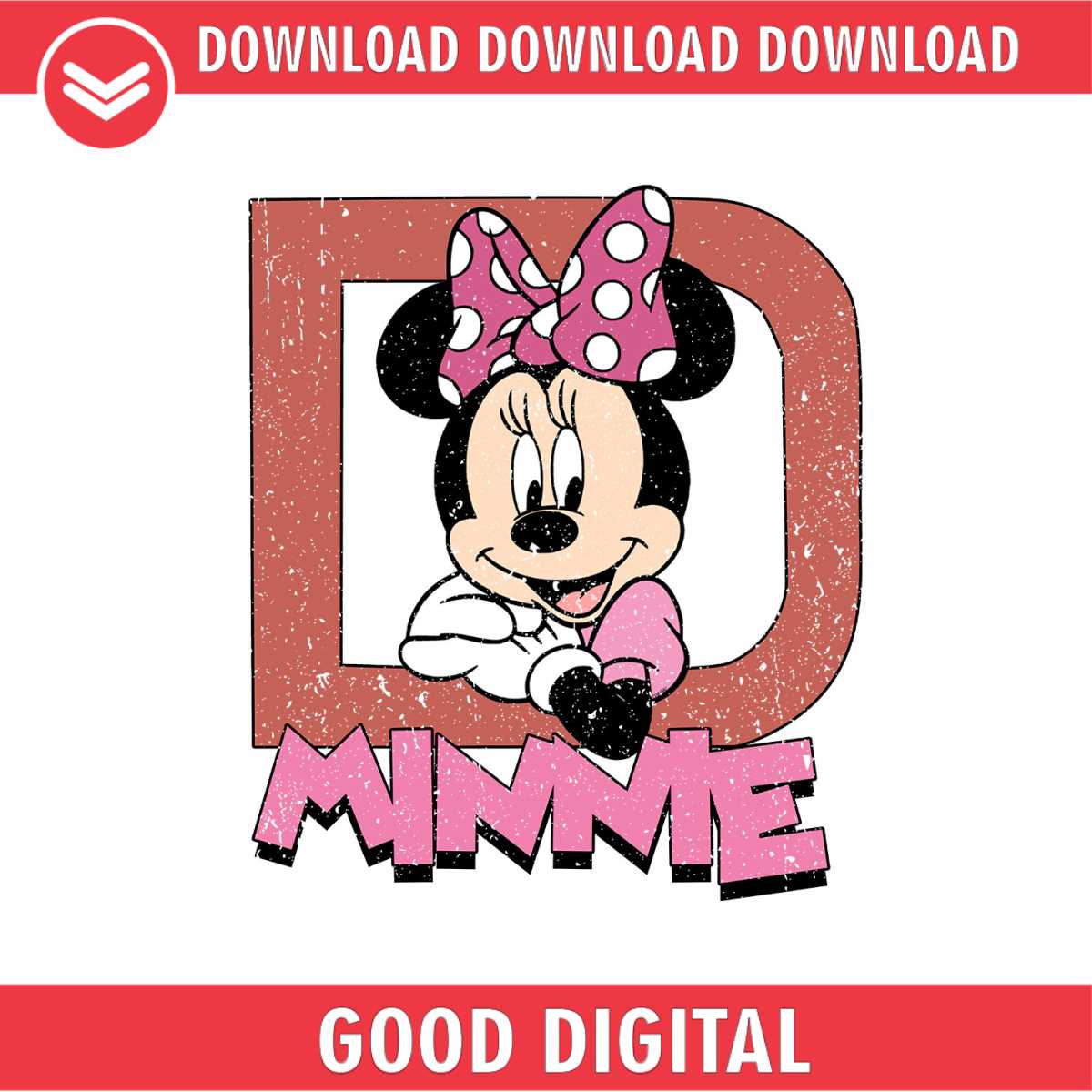 Minnie Mouse Digital Download PNG | Inspire Uplift