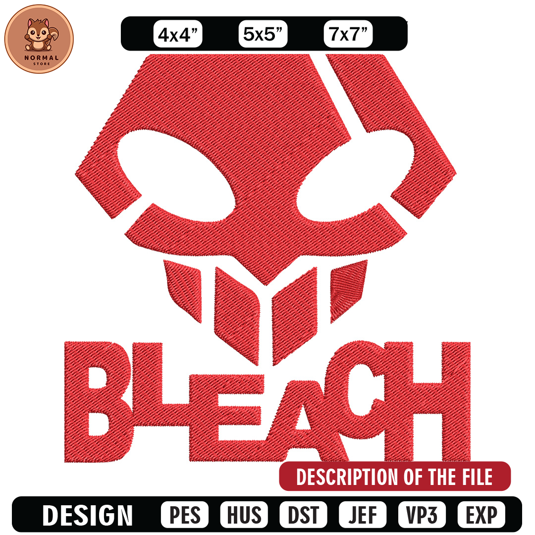 Bleach logo Embroidery Design, Bleach Embroidery, Embroidery - Inspire ...