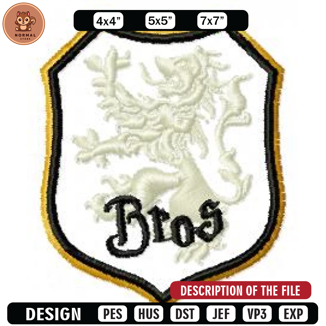 Bros logo embroidery design, Embroidery design, Sale design, | Inspire ...