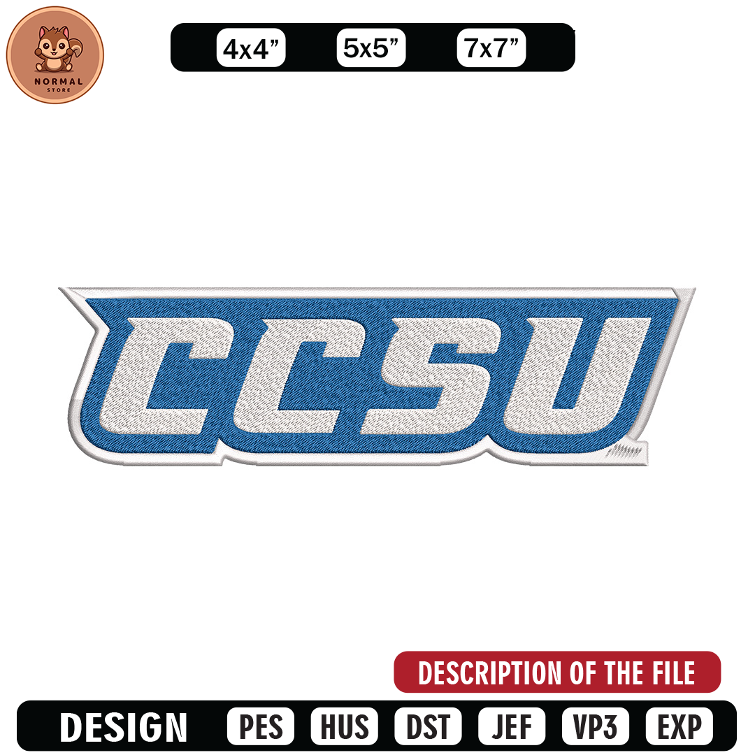 Central Connecticut logo embroidery design, Sport embroidery | Inspire ...