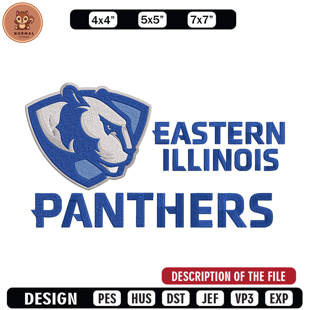 Eastern Illinois logo embroidery design, Sport embroidery, l | Inspire ...