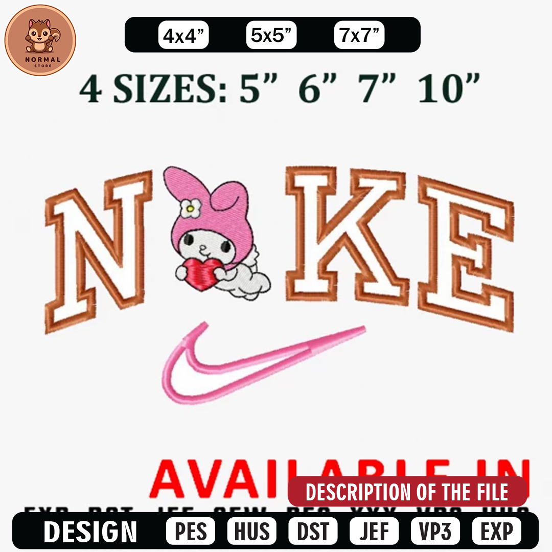 Pink Swoosh Cute embroidery design, Embroidered shirt, Brand | Inspire ...
