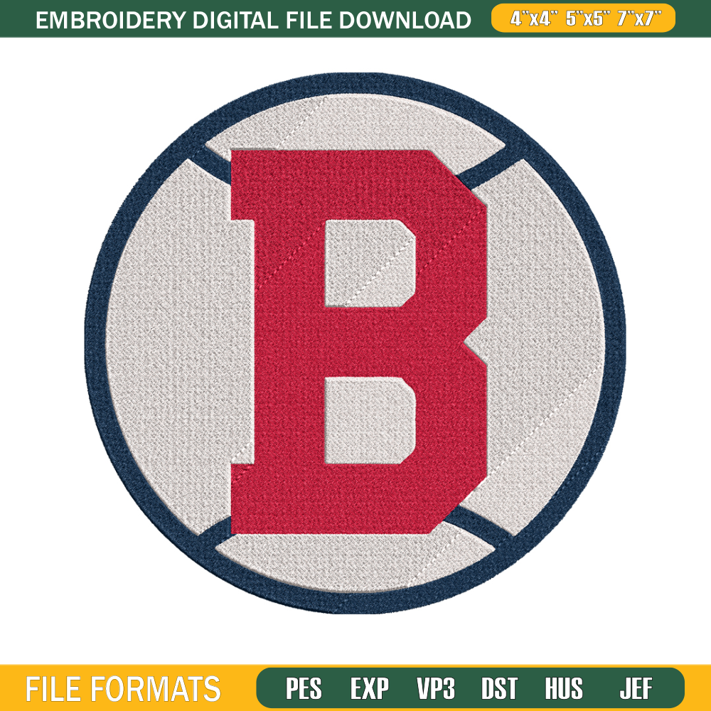 Boston Red Sox Logo Embroidery Design Logo Sport Embroidery Inspire Uplift 