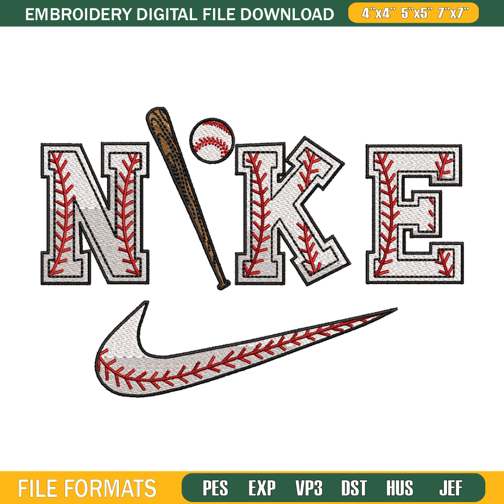 Cricket Nike Logo embroidery design, Cricket embroidery, Nik | Inspire ...