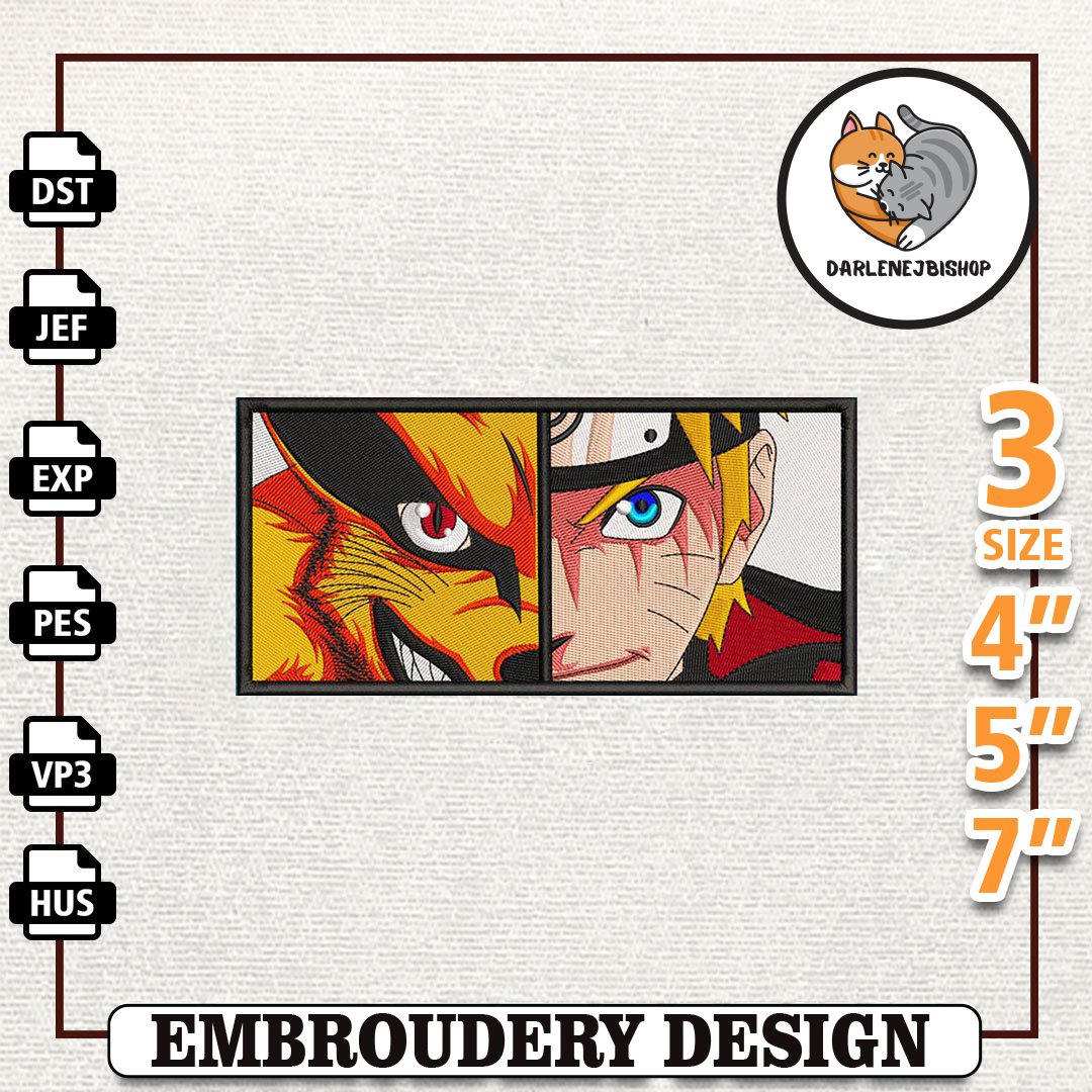 Naruto Anime Design, Anime Embroidery Design, Anime Machine | Inspire ...