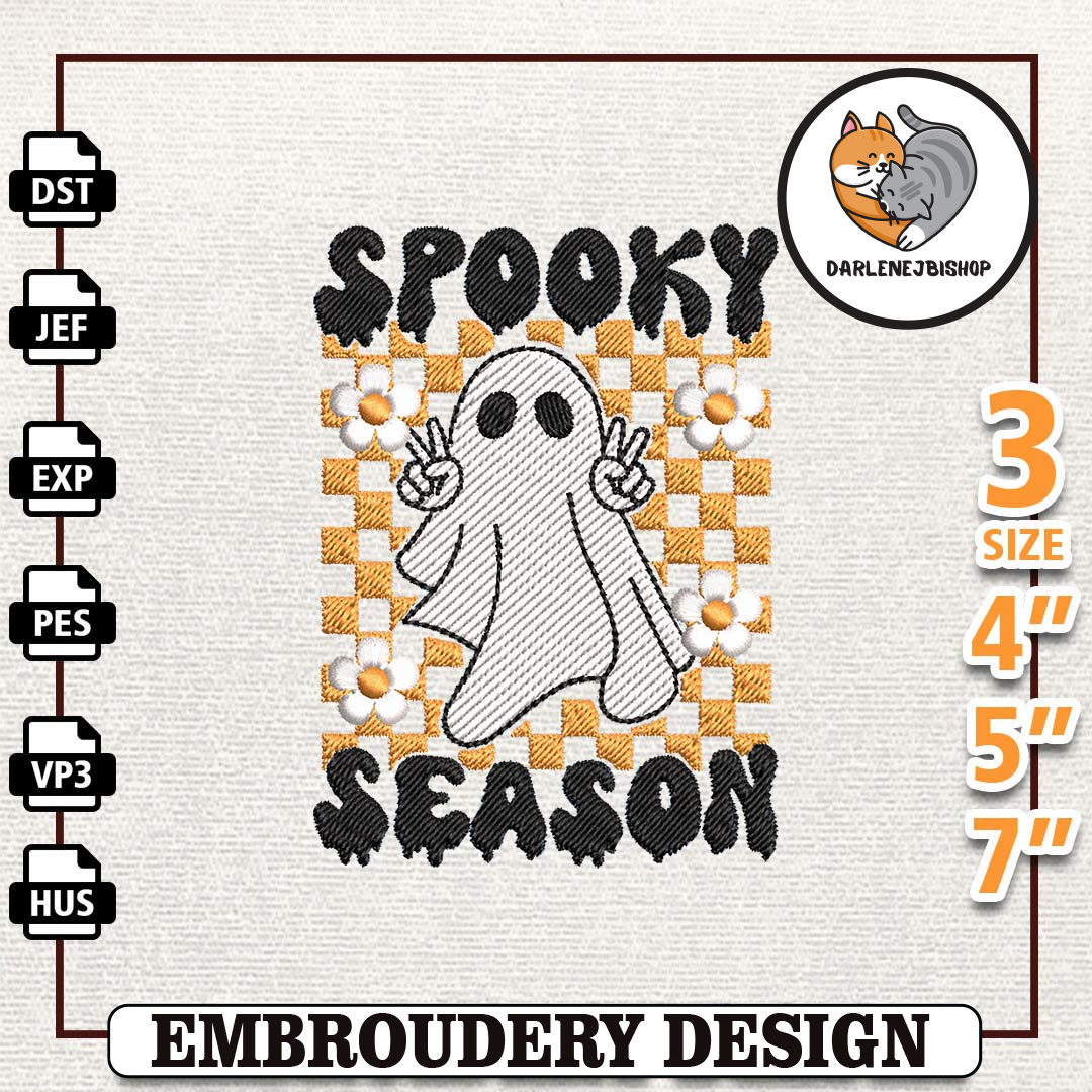 Spooky Season Embroidery Design, Stay Spooky Embroidery Mach | Inspire ...