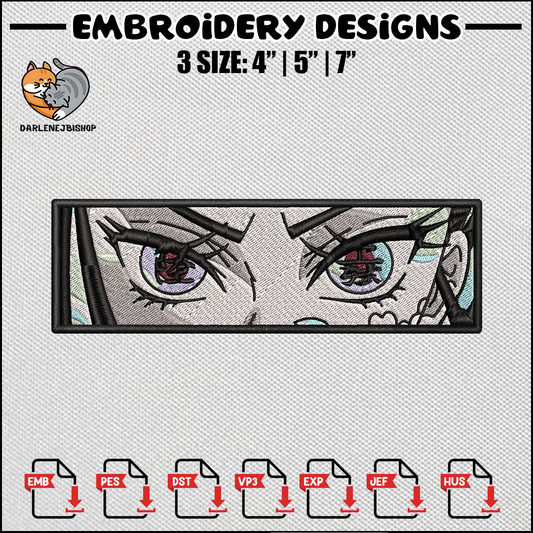 Daki eyes embroidery design, Daki embroidery, Anime design, | Inspire ...
