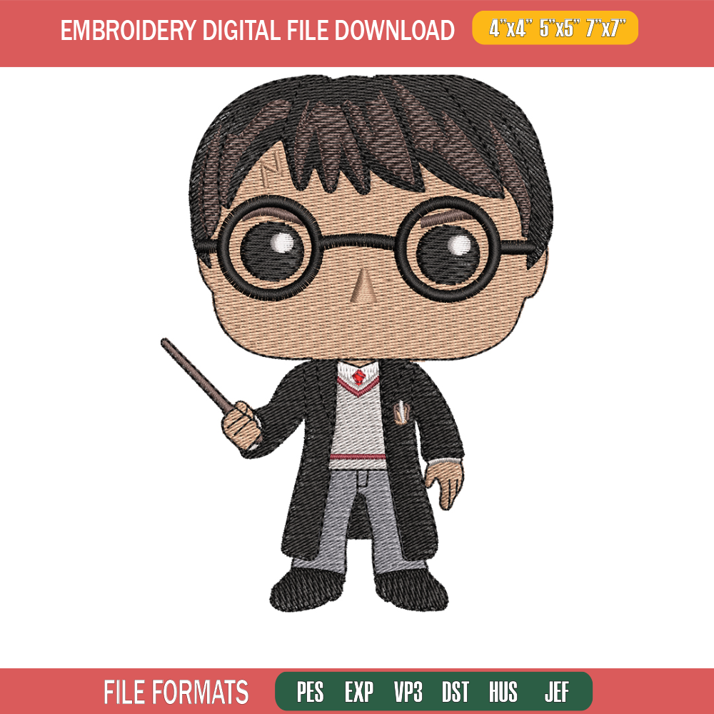 Harry Potter embroidery design, Harry Potter embroidery, mov | Inspire ...