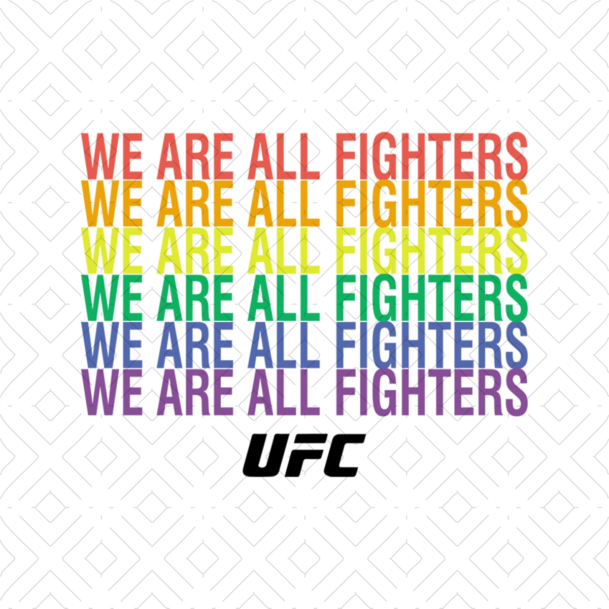 We Are All Fighters UFC TShirt Svg, UFC Svg, LGBT Shirt Svg, | Inspire ...