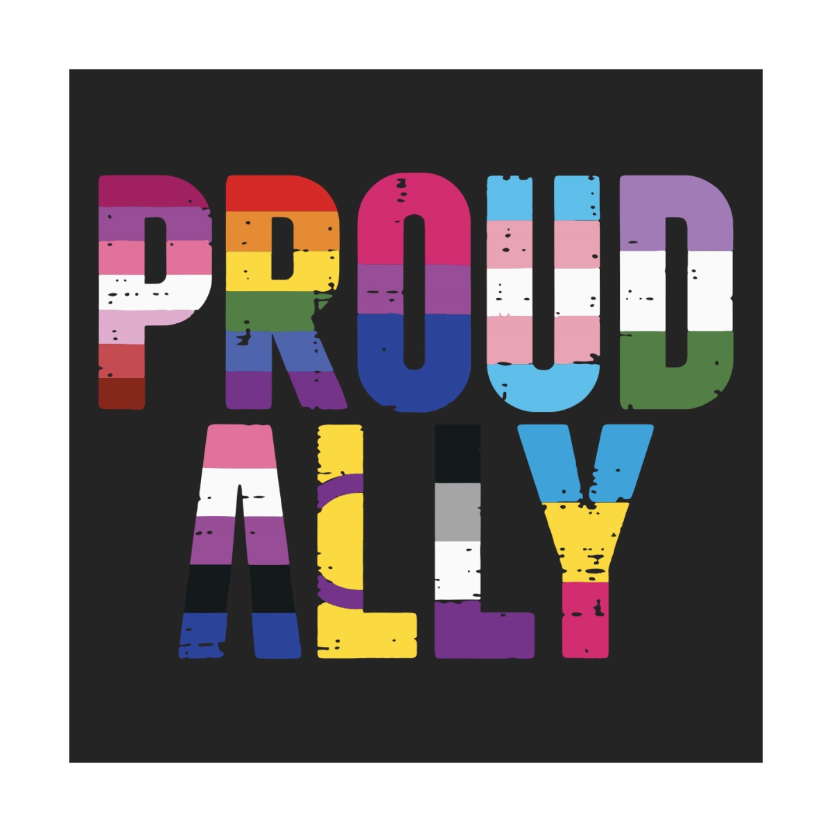 Proud Ally Lgbtq Svg, Lgbt Svg, Proud Ally Svg, Lesbian Svg, - Inspire ...