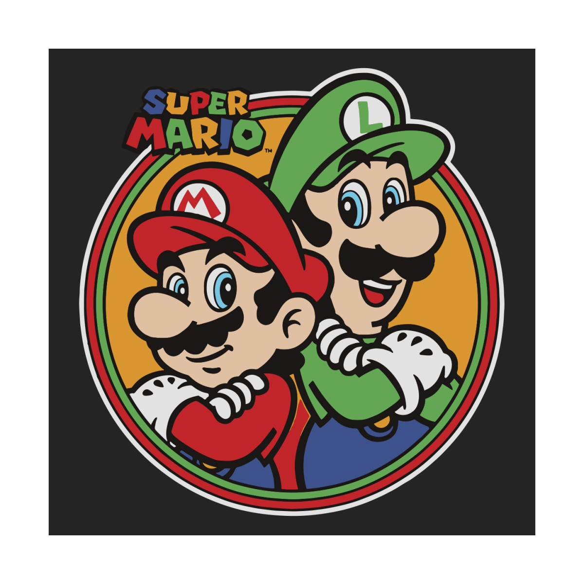 Nintendo Super Mario And Luigi Brothers Circle Svg, Trending | Inspire ...