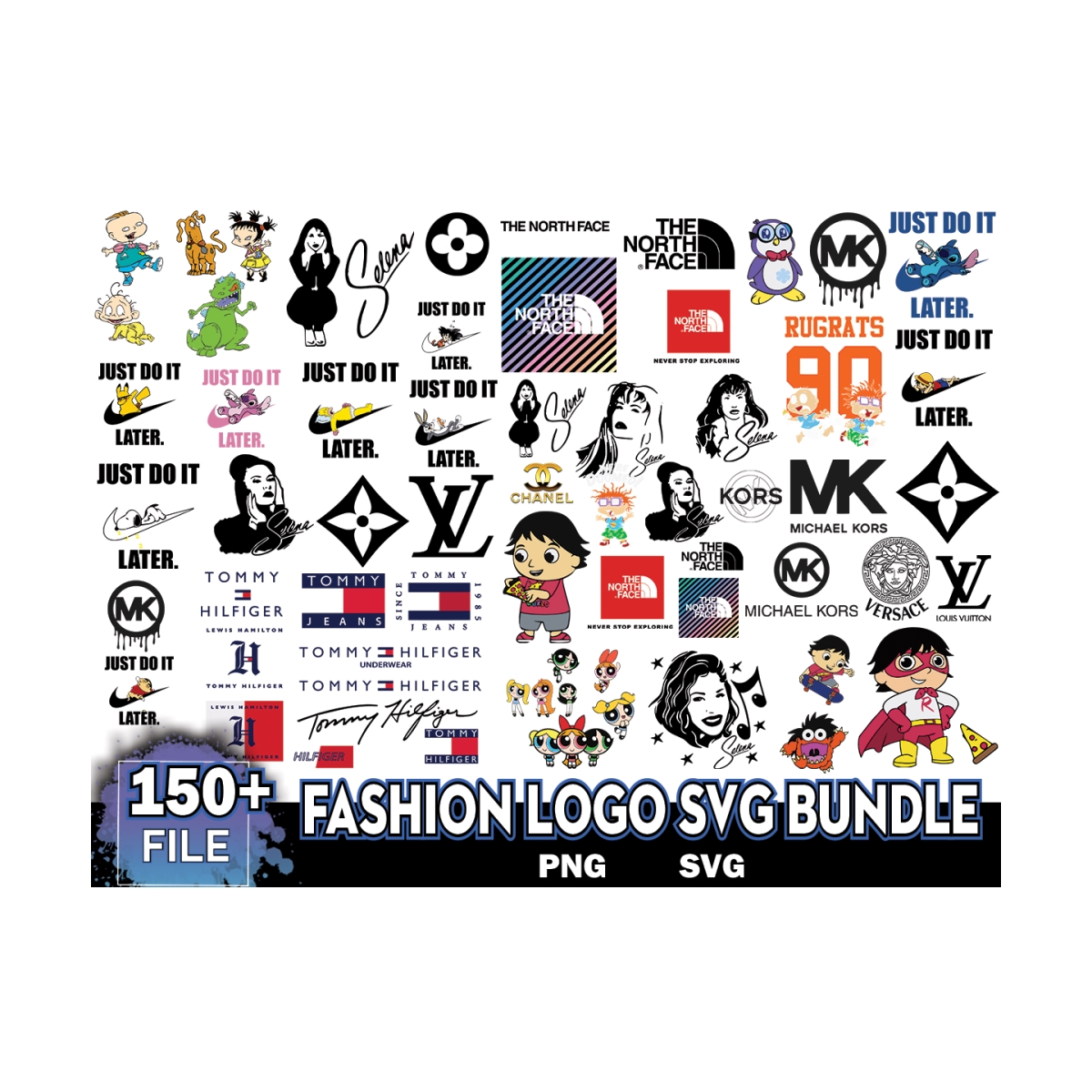 1150 Fashion Logo Svg Bundle, Brand Logo Svg, Famous Brand S | Inspire ...