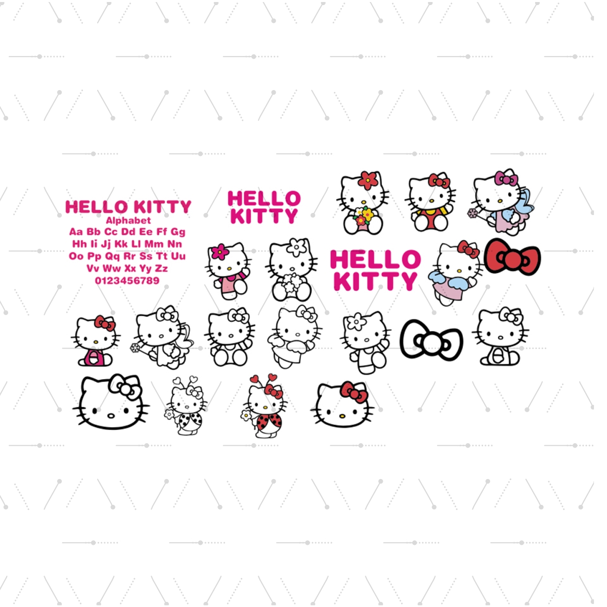Hello Kitty Bundle Svg, Cartoon Svg, Cat Svg, Animal Svg, Fa - Inspire ...