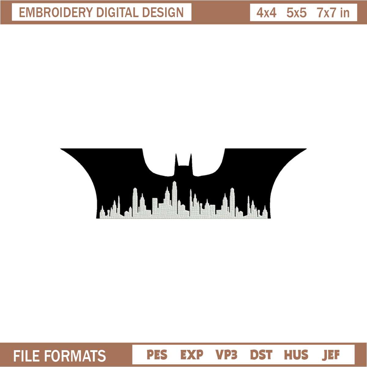 Batman Logo embroidery design, Batman Logo embroidery, logo | Inspire ...