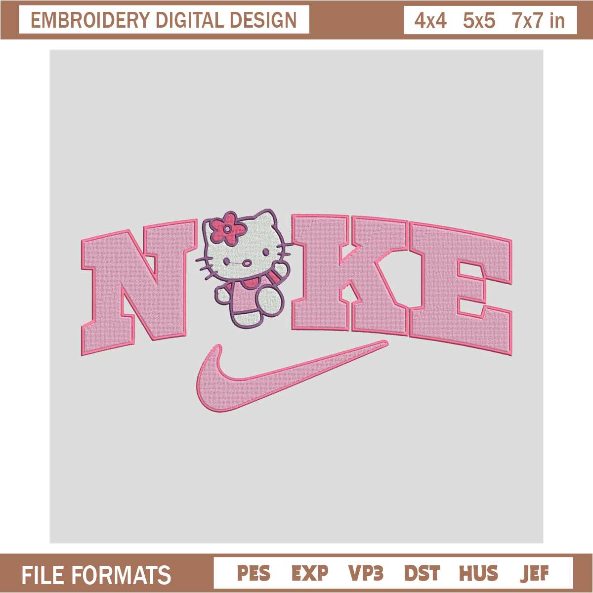 Nike Hello Kitty Embroidery Design, Nike Anime Embroidery De | Inspire ...