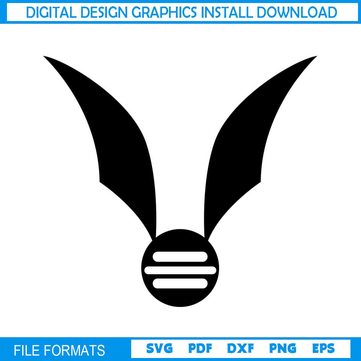 Harry Potter The Magic Ball Golden Snitch Logo SVG Silhouett | Inspire ...