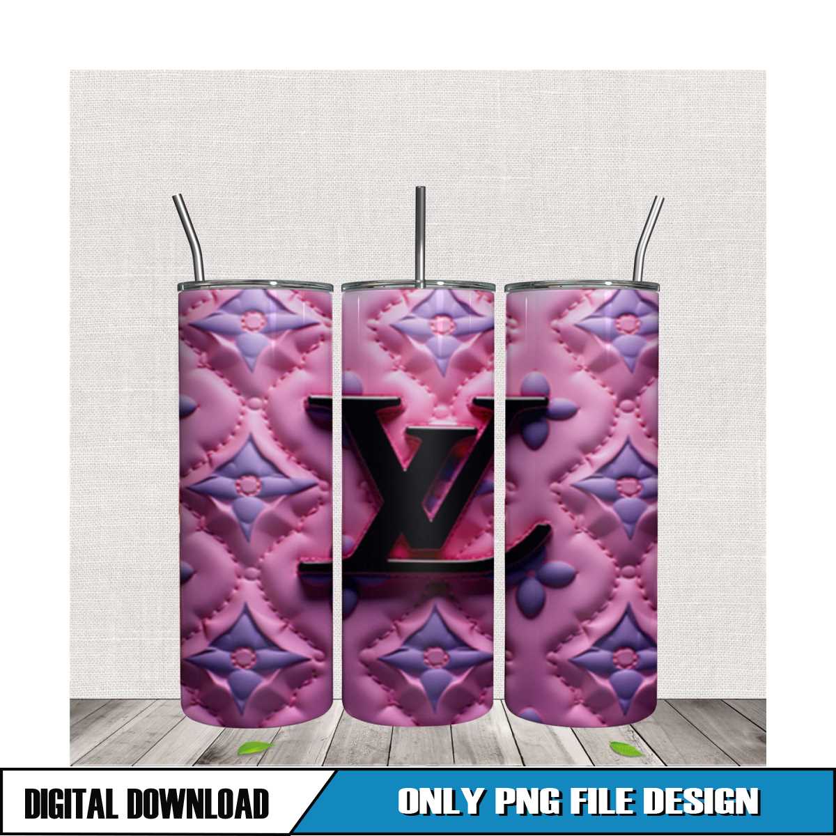 Louis Vuitton Sewing 3D Pattern Tumbler Wrap PNG | Inspire Uplift