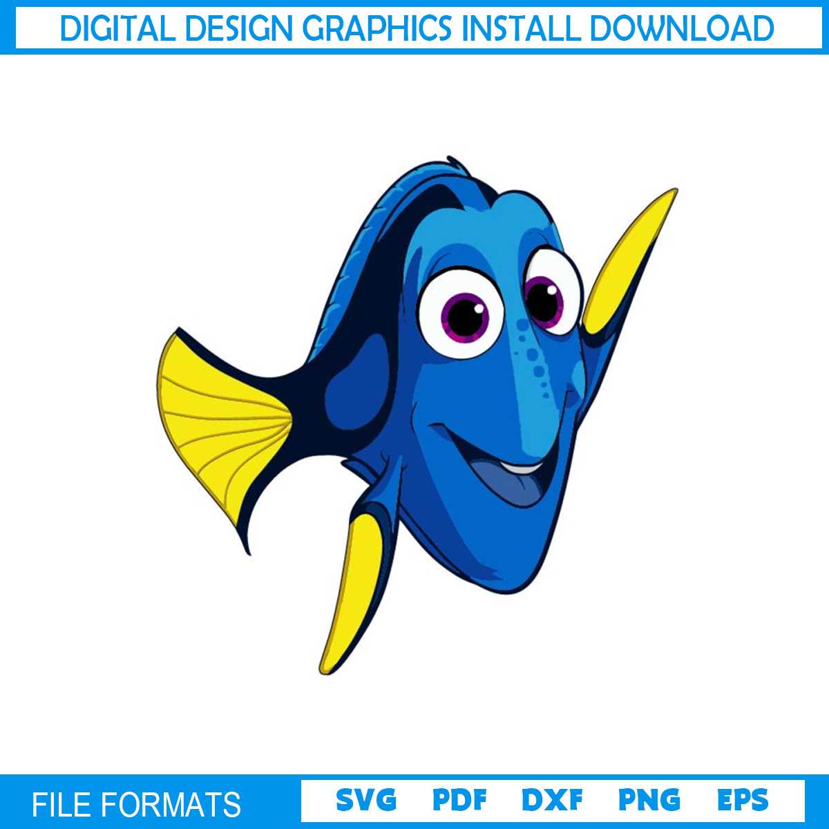 Dory Finding Nemo 023 Svg Dxf Eps Pdf Png, Cricut, Cutting f | Inspire ...