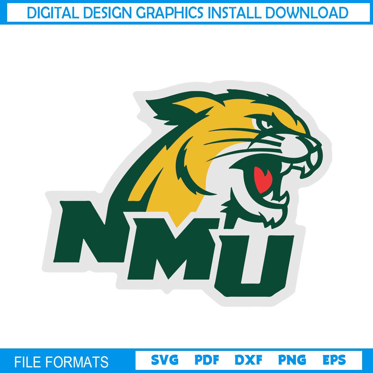Buy Northern Michigan Wildcats Logo Vector Eps Png files | Inspire Uplift