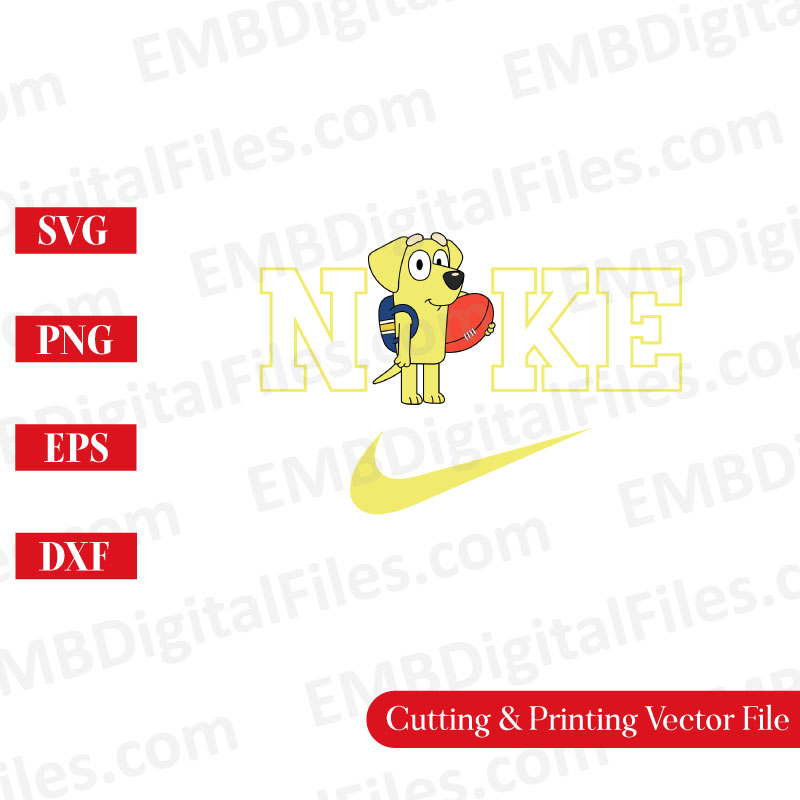 Nike Swoosh Bluey Character Gavin Jackson SVG for Cricut | Inspire Uplift