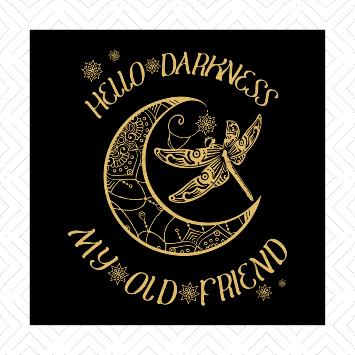 Hello Darkness My Old Friend Shirt Svg, My Friendship Is Dar | Inspire ...