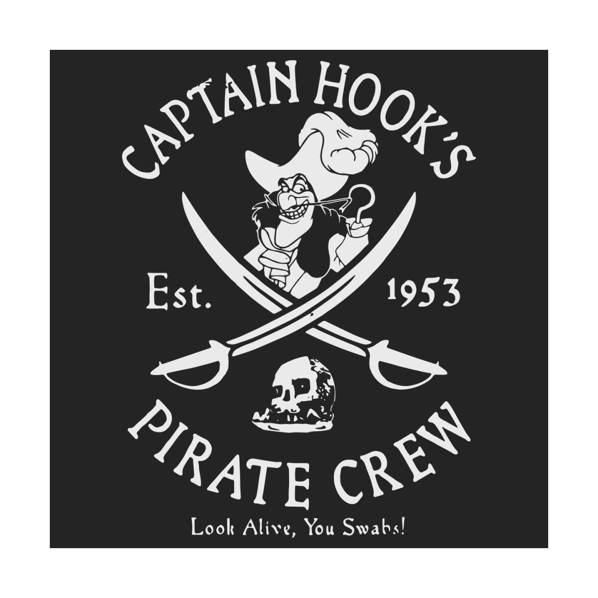 Disney Villains Captain Hook Pirate Crew Est 1953 Logo Svg, | Inspire ...