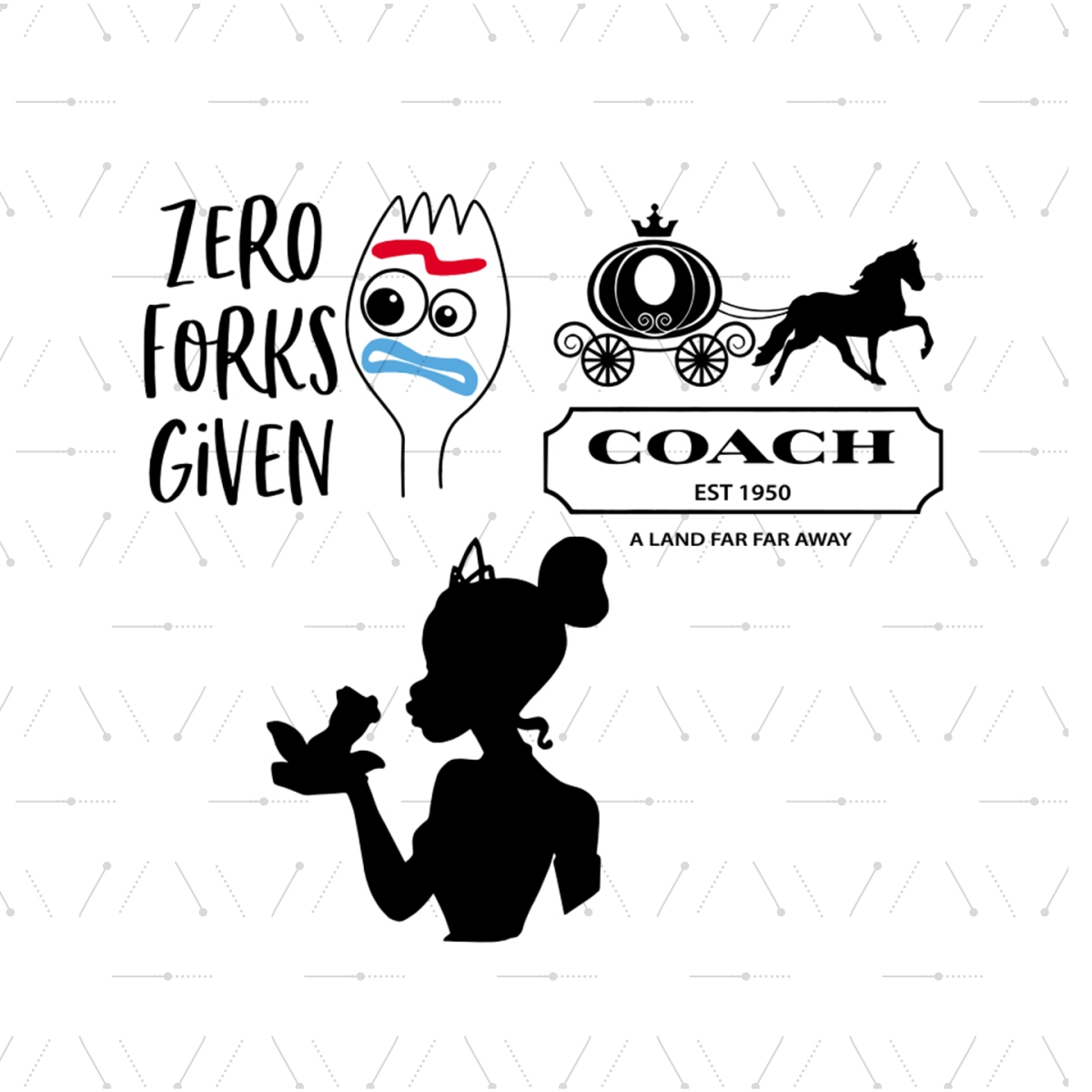 Zero Forks Given Svg, Disney Svg, Princess Svg, Pumpkin Svg, | Inspire ...
