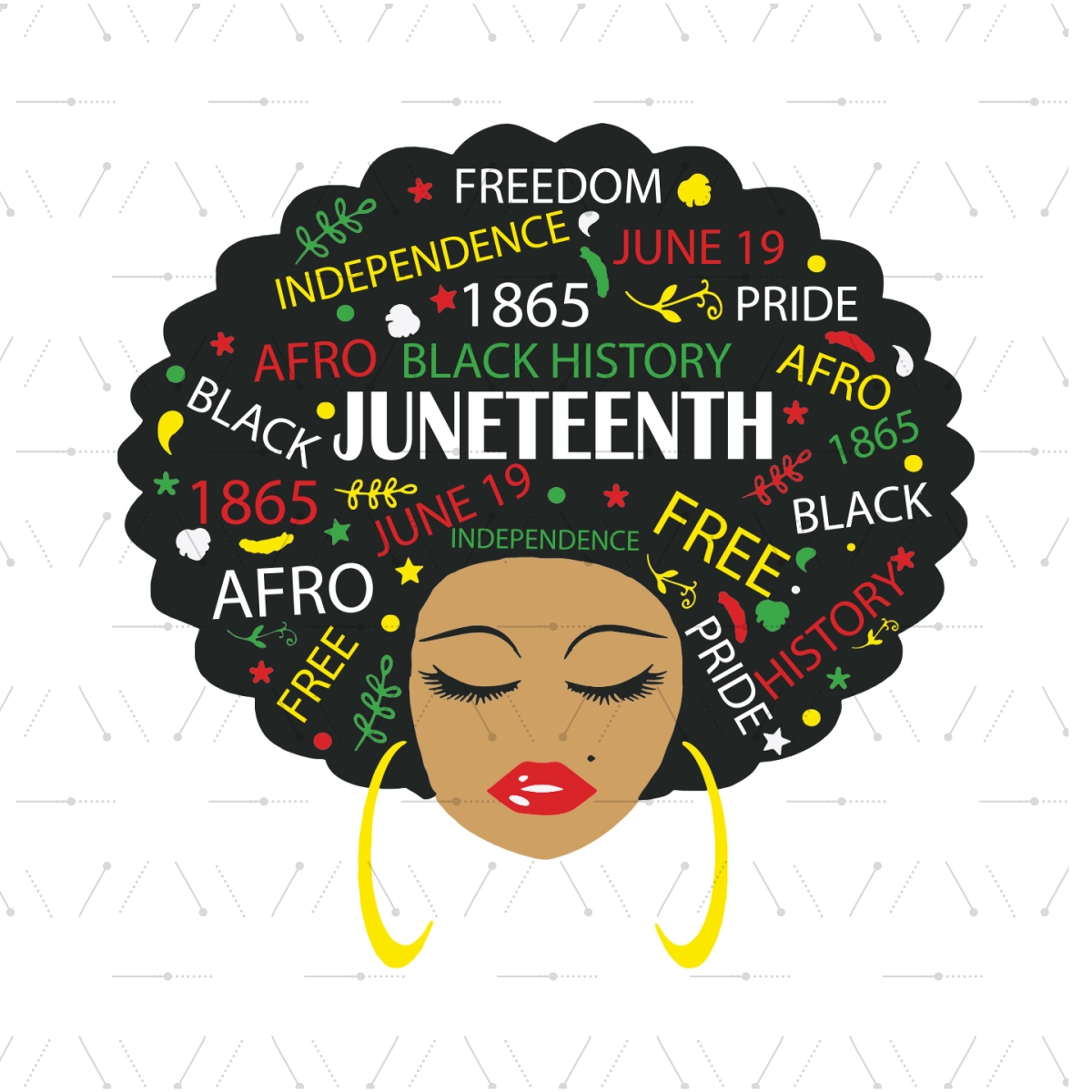 Juneteenth Melanin Black Women Natural Hair Svg, Juneteenth | Inspire ...