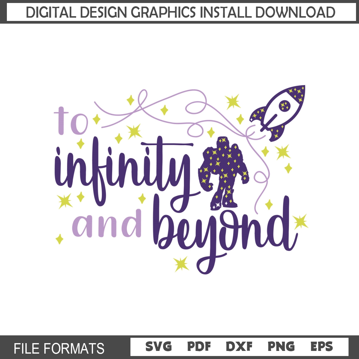 To Infinity And Beyond Toy Story Buzz Lightyear Rocket Star | Inspire ...