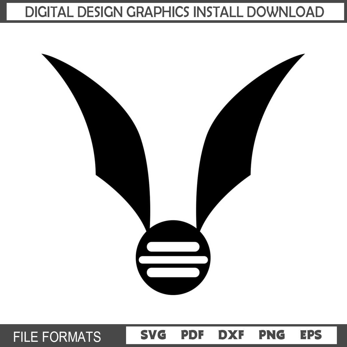 Harry Potter The Magic Ball Golden Snitch Logo SVG Silhouett | Inspire ...